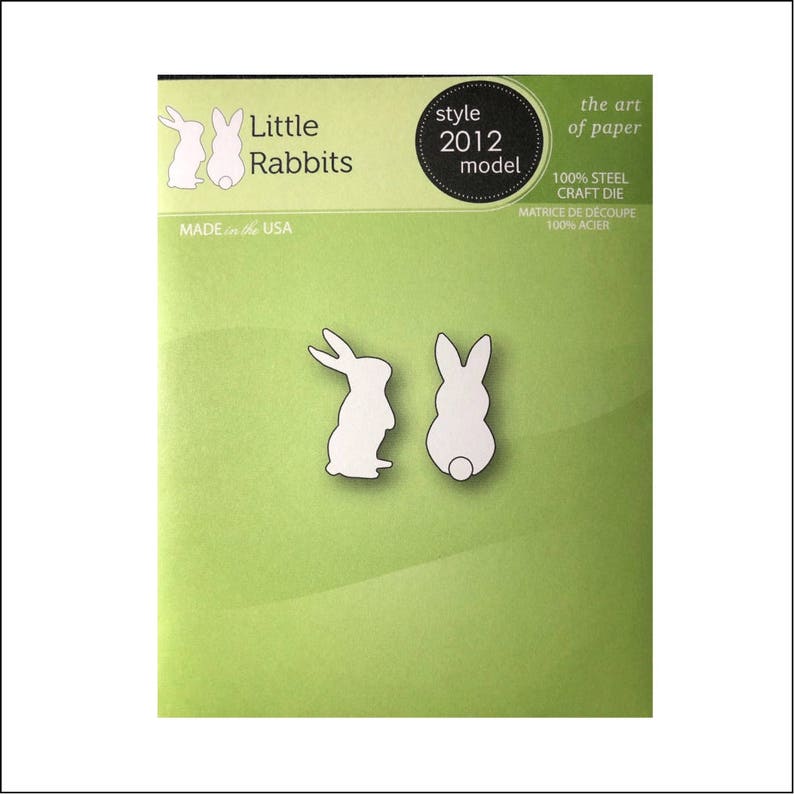 Easter Bunny dies Little Rabbits Poppystamps metal cutting die | Etsy