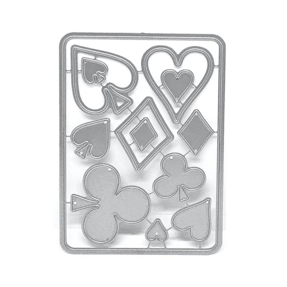 Playing Card Metal Dies & Cling Rubber Stamps SerendipityDie | Etsy