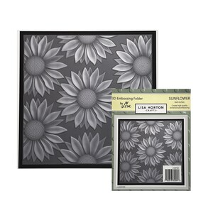 Sunflower Embossing Folder 3D Lisa Horton Flower Craft Folders - Etsy
