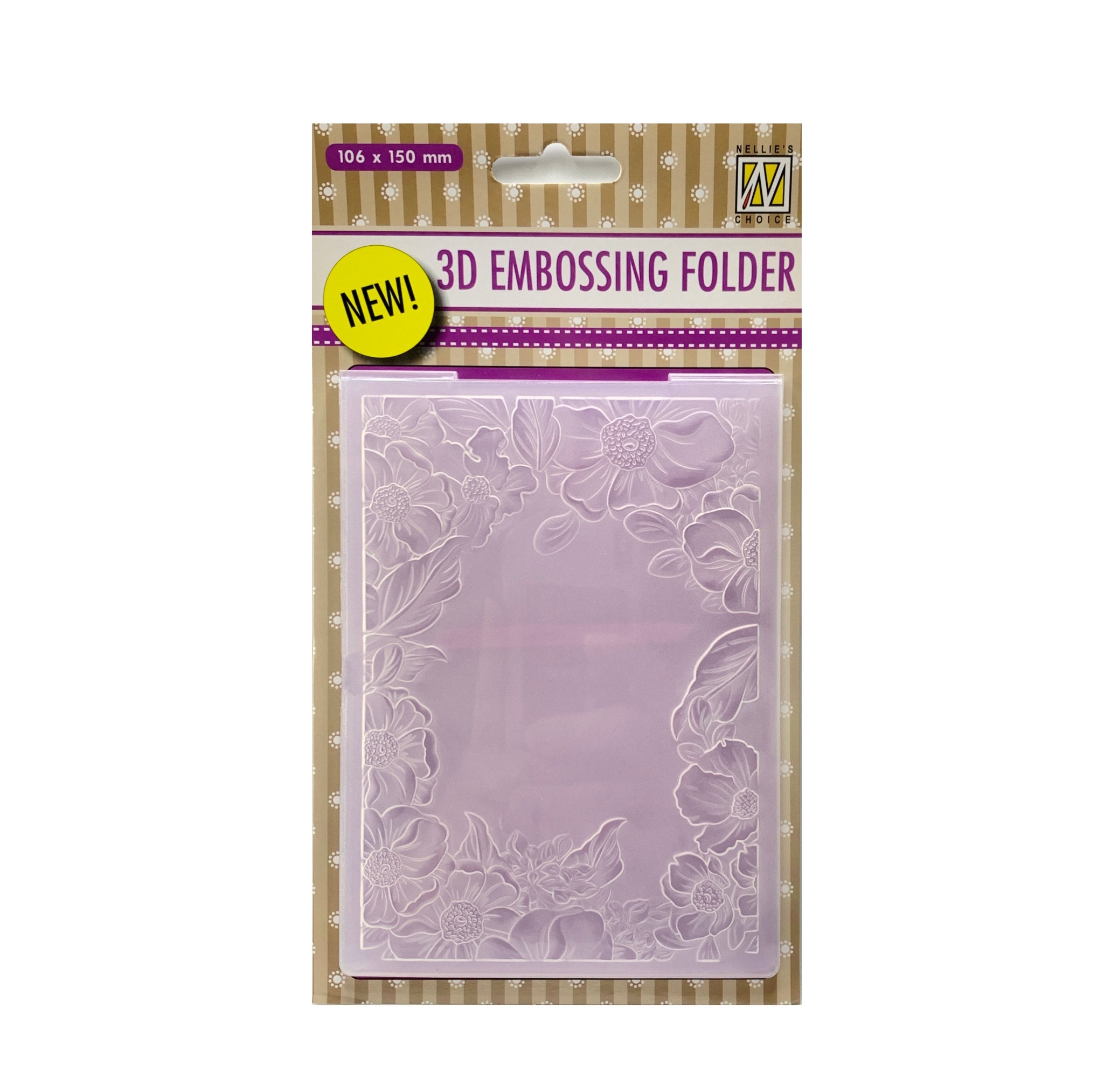 Embossing Folder Flower Frame 3D Flowers by Nellie Snellen - Etsy