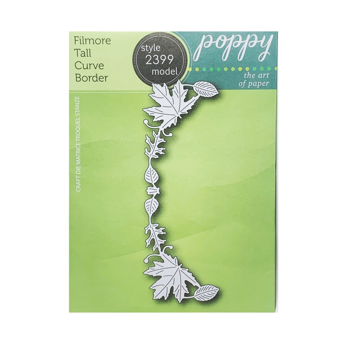 Leaf Arch Metal Cutting Dies Filmore Tall Curve Border Leaves | Etsy