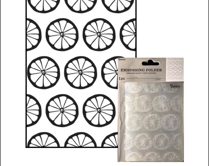 Embossing Folder Lemon by Darice Emboss Stencil - Cuttlebug Big Shot ...