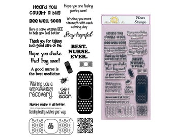 Get Well Stamps | Etsy