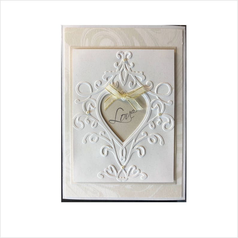 Elegant Embossing Folder Heart Swirls Cut and Emboss Nellie | Etsy
