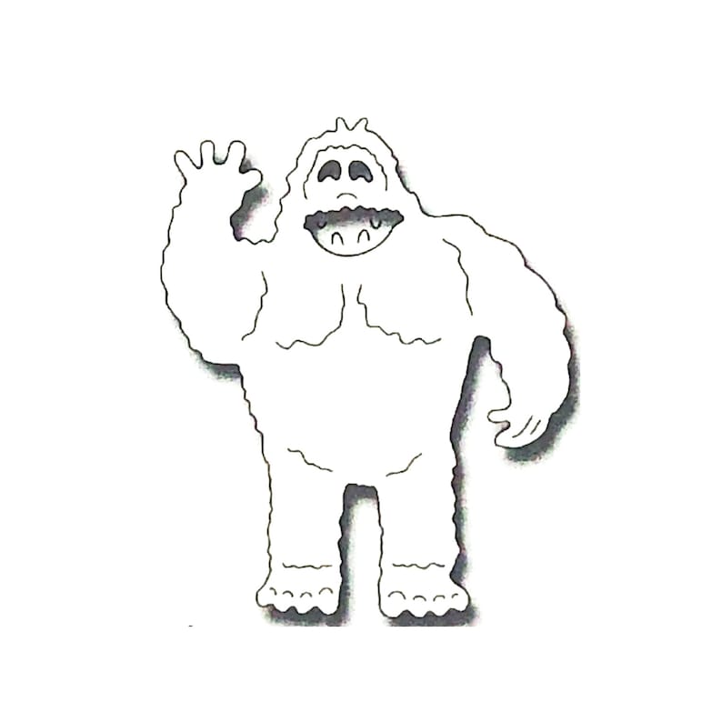 Yeti Metal Die Cut Frantic Stamper Cutting Dies Big Foot | Etsy