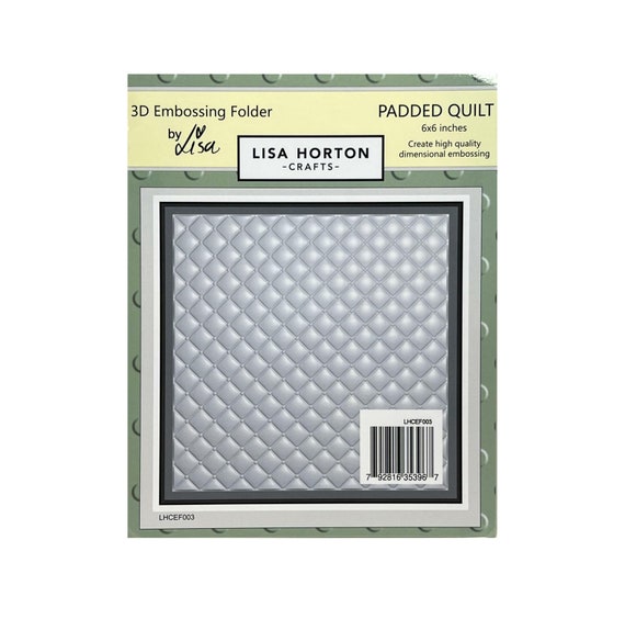 Padded Quilt 3D Embossing Folder Lisa Horton Diamond Craft - Etsy