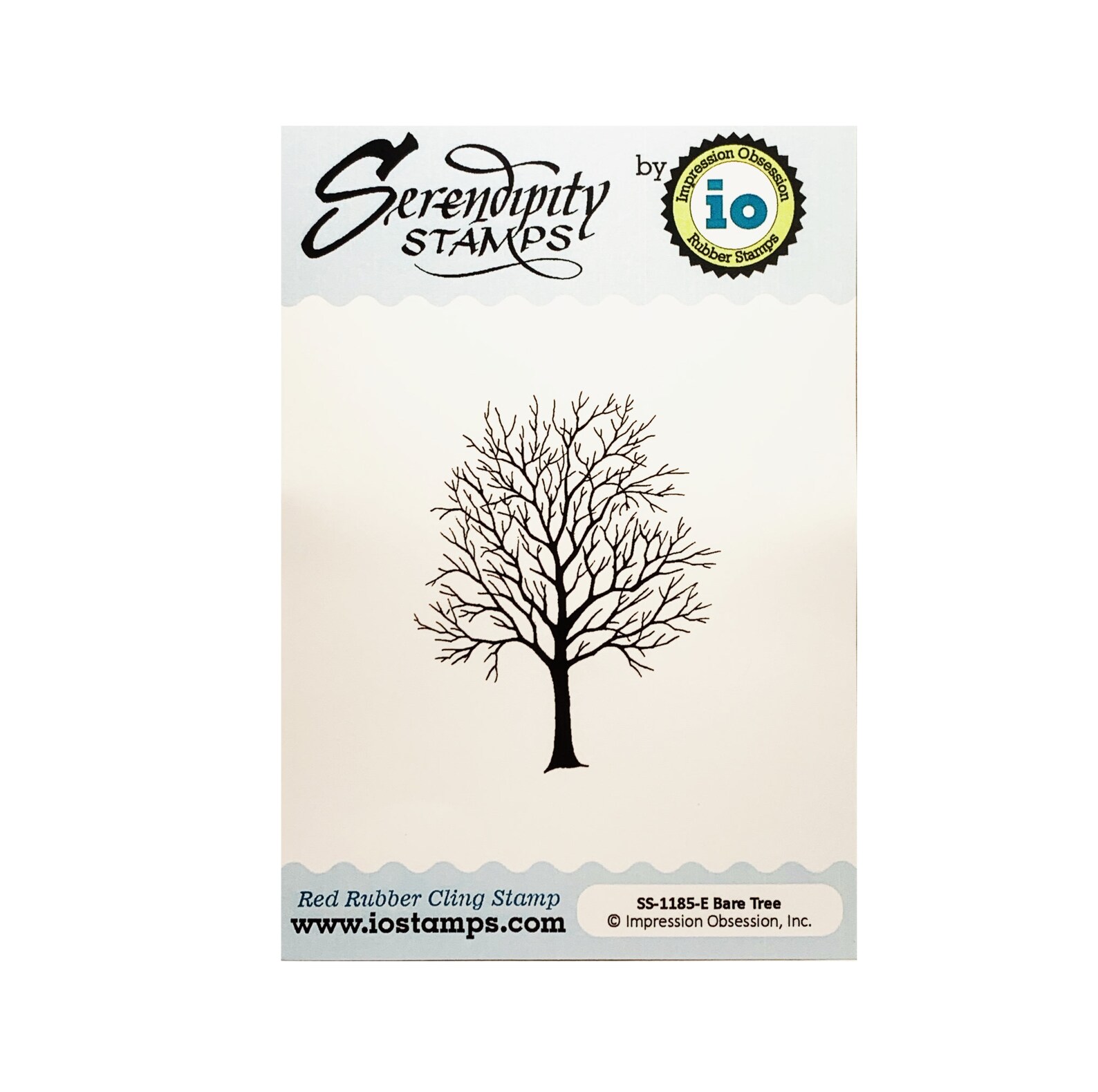 Bare Tree Cling Rubber Stamp Landscape by Serendipity Stamps - Etsy