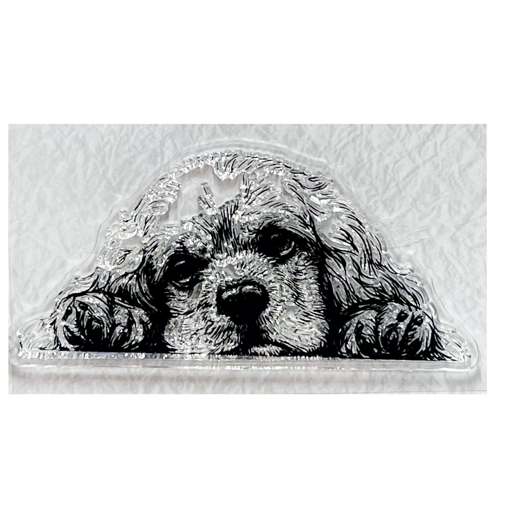 Dog Cling Stamp Cocker Spaniel Nellie Snellen Clear Stamps for | Etsy