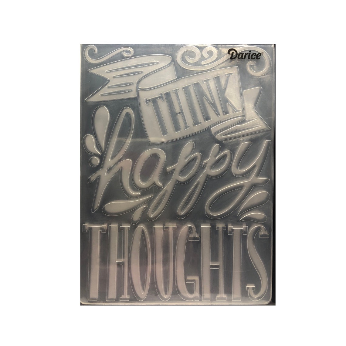 Embossing Folder Happy Thoughts by Darice Craft Folders - Etsy