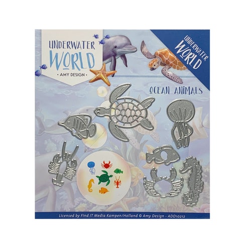 Ocean Animals Metal Die Cut Amy Designs Craft Dies Nautical - Etsy