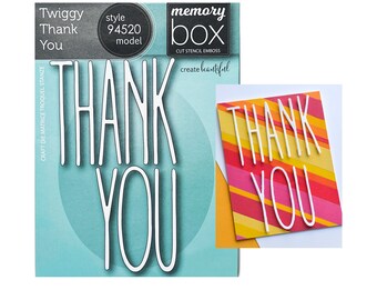 Thank You Die Cut | Etsy