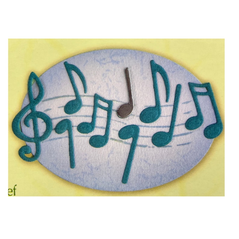 Music Notes metal die cut Musical Symbols Leane Creatief | Etsy