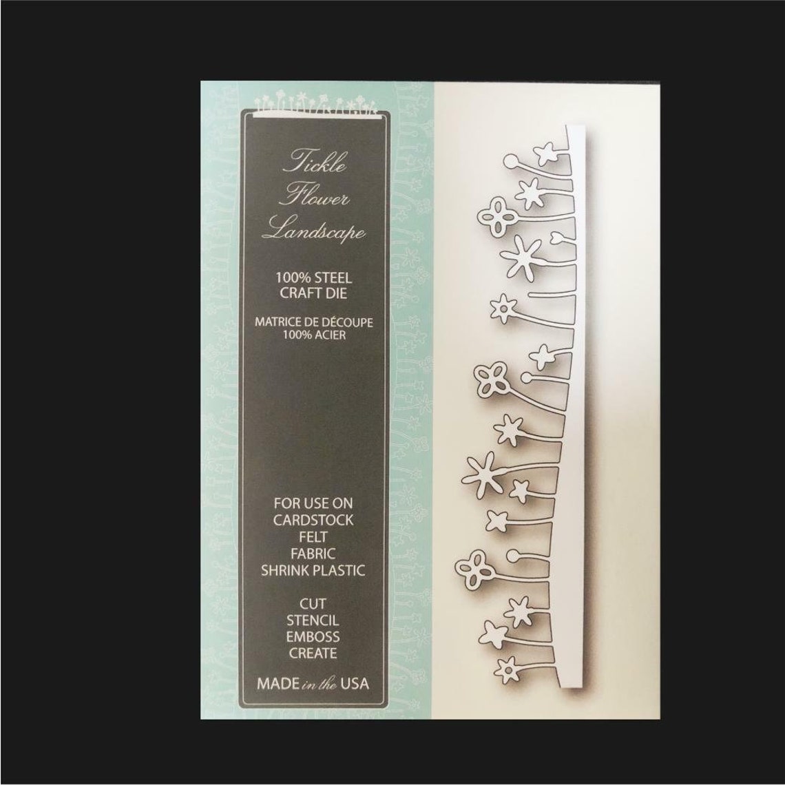 Floral Border Metal Die Cut Tickle Flower Landscape Memory Box - Etsy