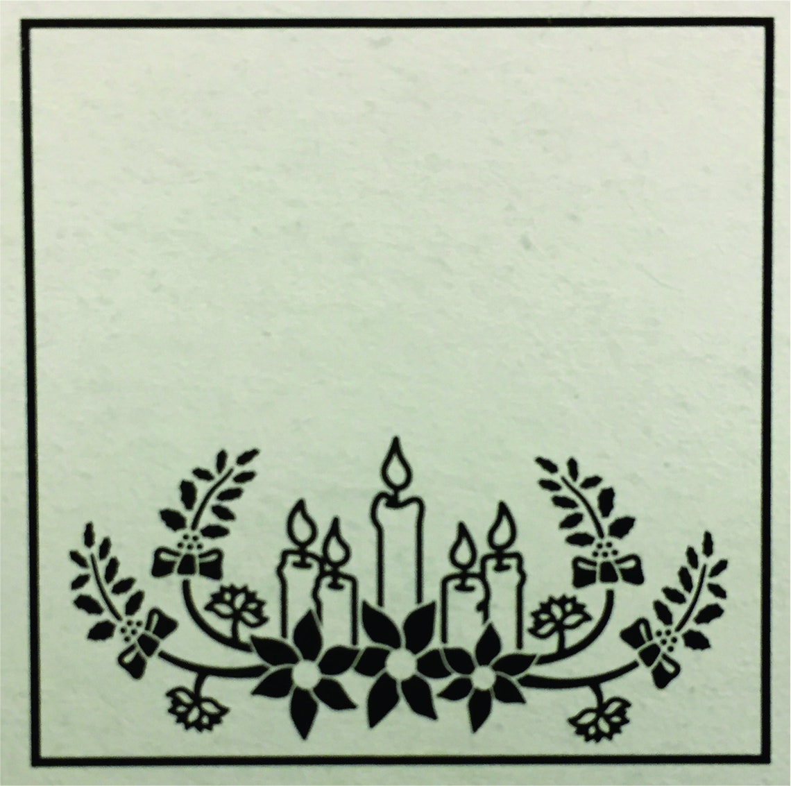 Embossing Folder Christmas Candle Border Nellie Snellen | Etsy