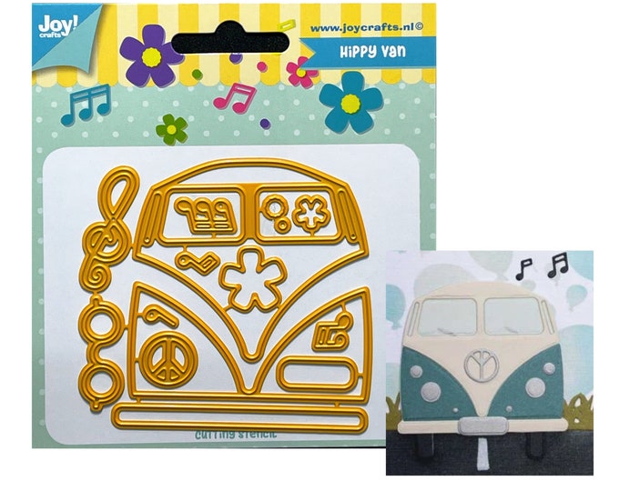 Hippie Van Metal Cutting Dies VW Bus by Joy Crafts Steel Die Cut,use ...