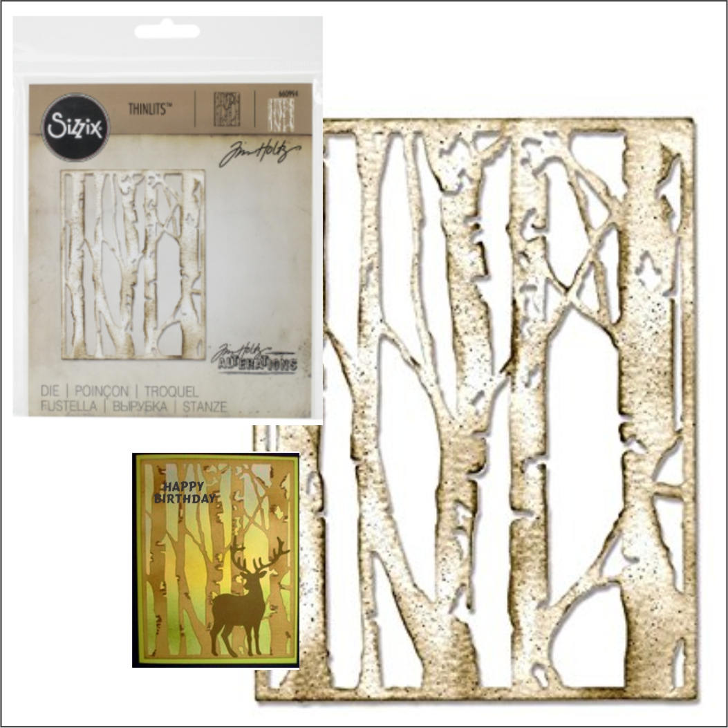 Birch Trees metal die by Tim Holtz for Sizzix cutting dies | Etsy