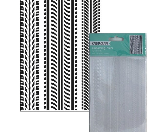 Embossing Folder Tire Treads by Kaisercraft Sizzix,cuttlebug,universal ...