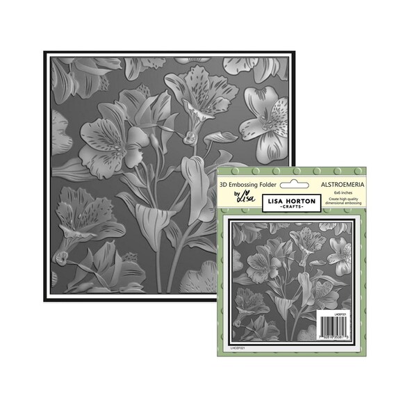 Flower 3D Embossing Folder Alstroemeria Craft Folders 6 X6 - Etsy