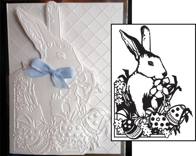 Easter Bunny Embossing Folder Darice Folders 1218-43 Cuttlebug,sizzix ...