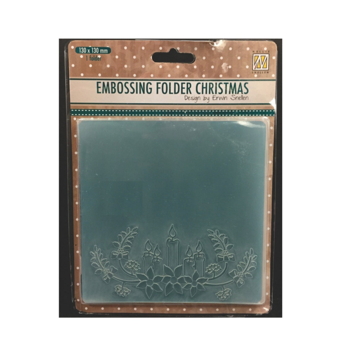 Embossing Folder Christmas Candle Border Nellie Snellen - Etsy