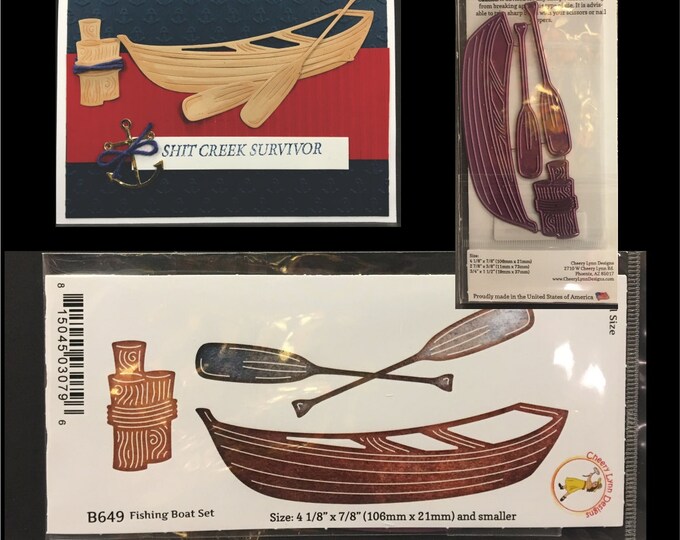 Fishing Boat Metal Die Cut Set Cheery Lynn Designs Cutting Dies ...