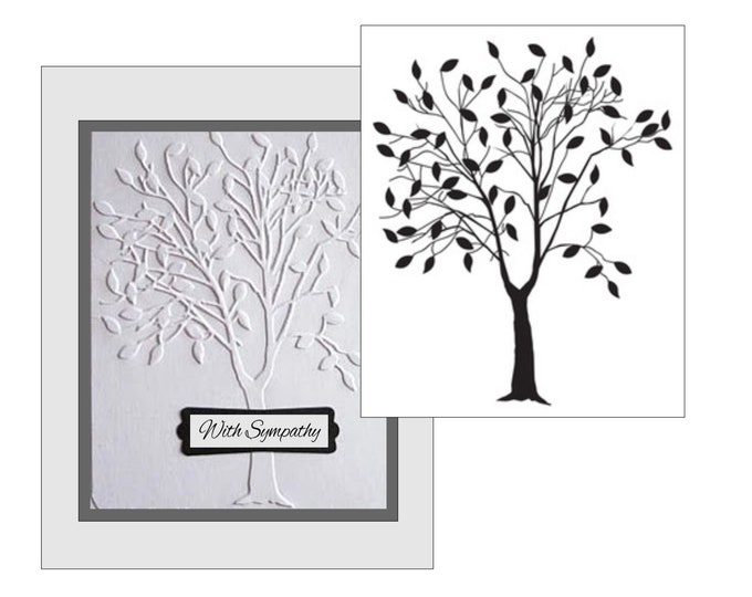 Embossing Folder Tree With Leaves by Darice Craft Folders Cuttlebug ...