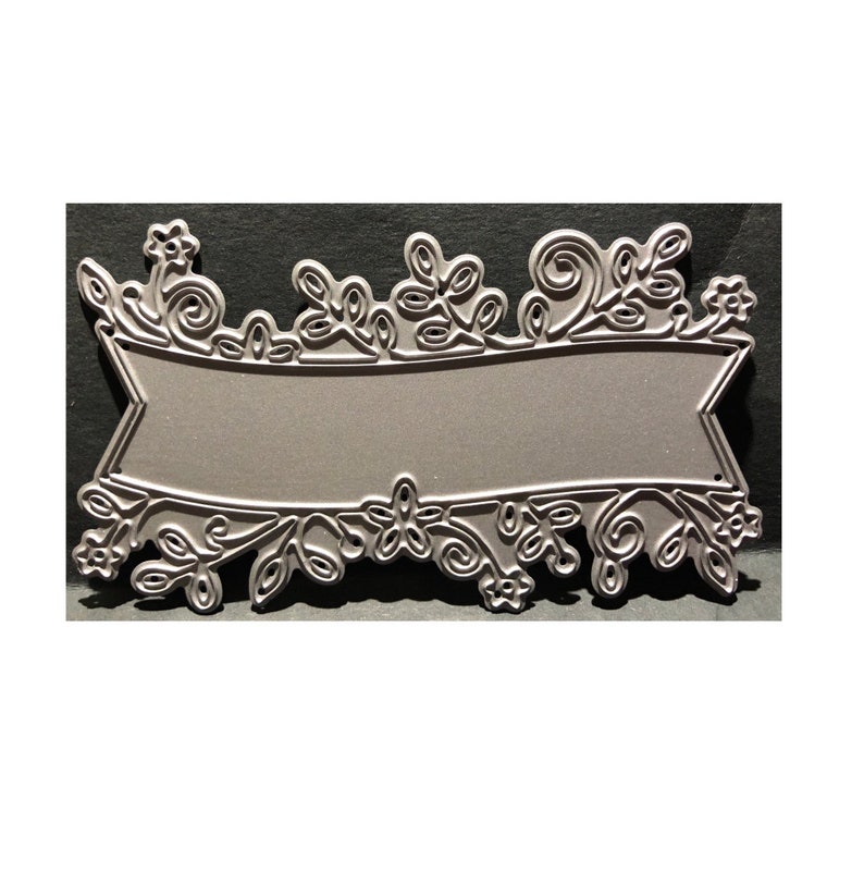 Cobble Floral Banner Metal Craft Die Memory Box Cutting Dies - Etsy