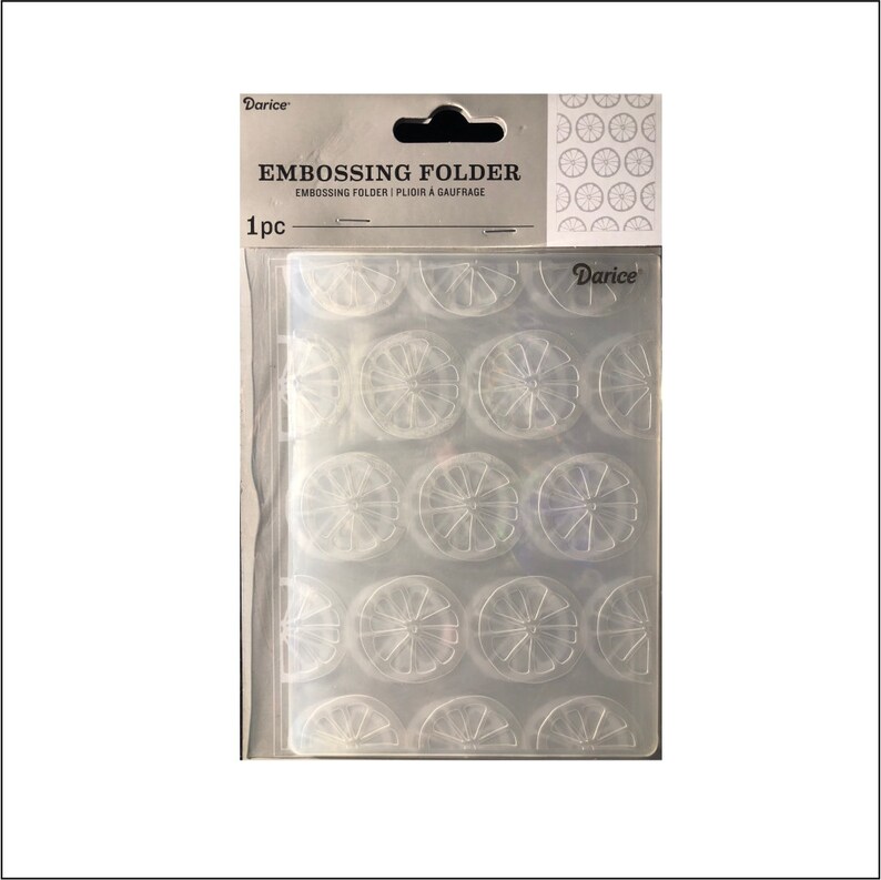 Embossing Folder Lemon by Darice Emboss Stencil Cuttlebug | Etsy