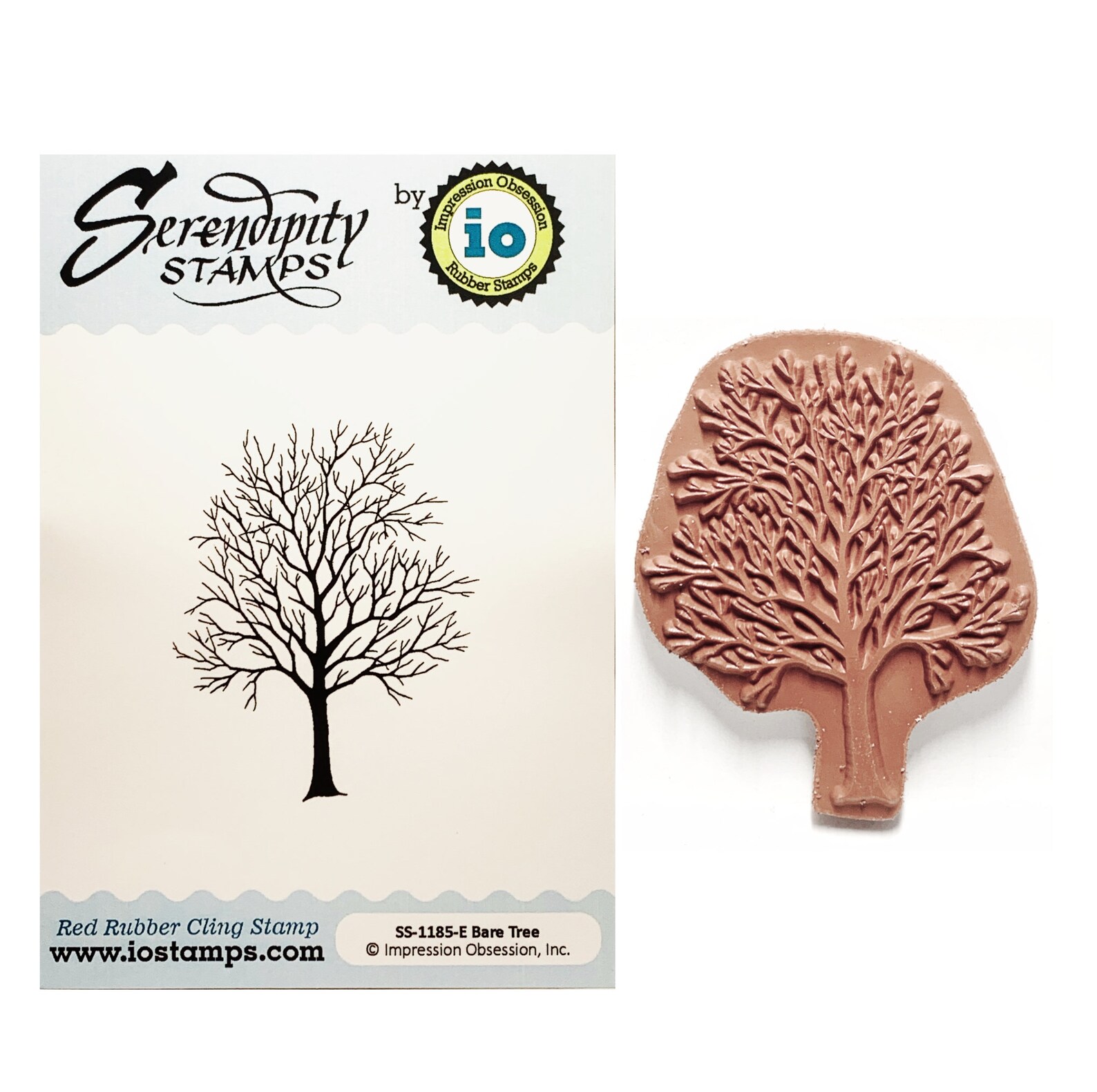 Bare Tree Cling Rubber Stamp Landscape by Serendipity Stamps - Etsy