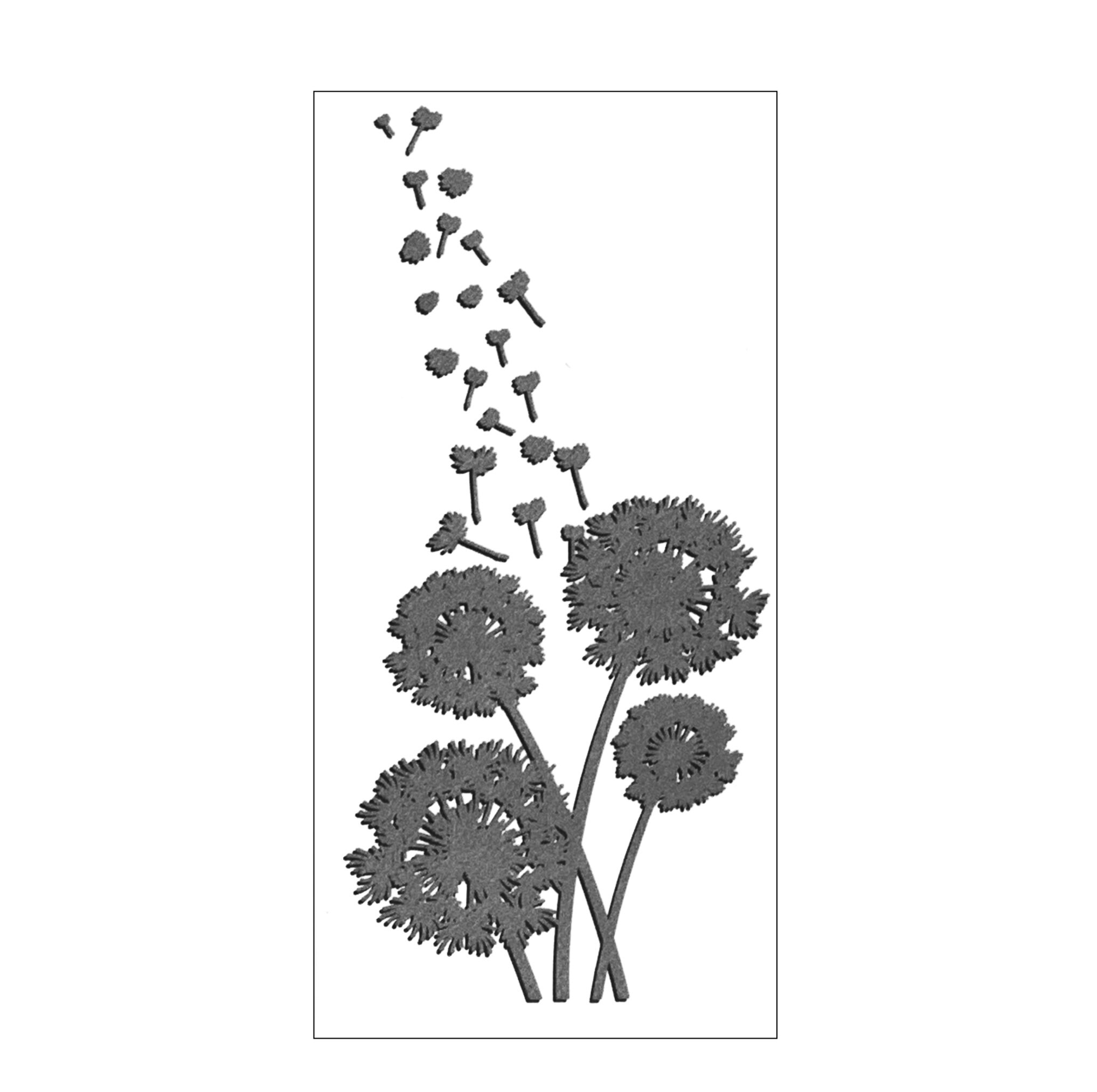 Embossing Folder Dandelion Dreams Crafters Companion Flowers | Etsy