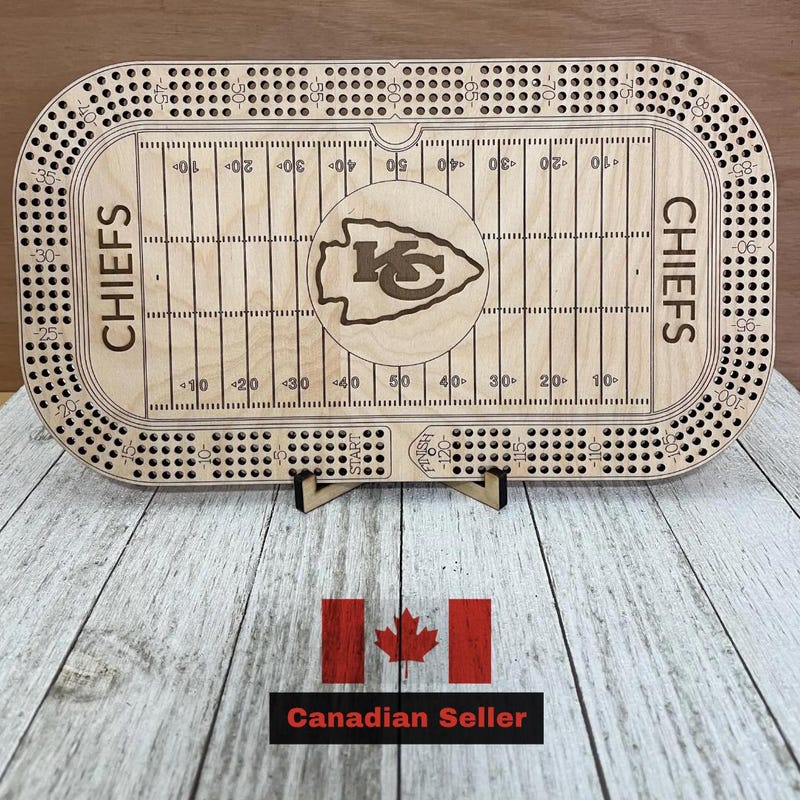 Football Cribbage Board - Etsy