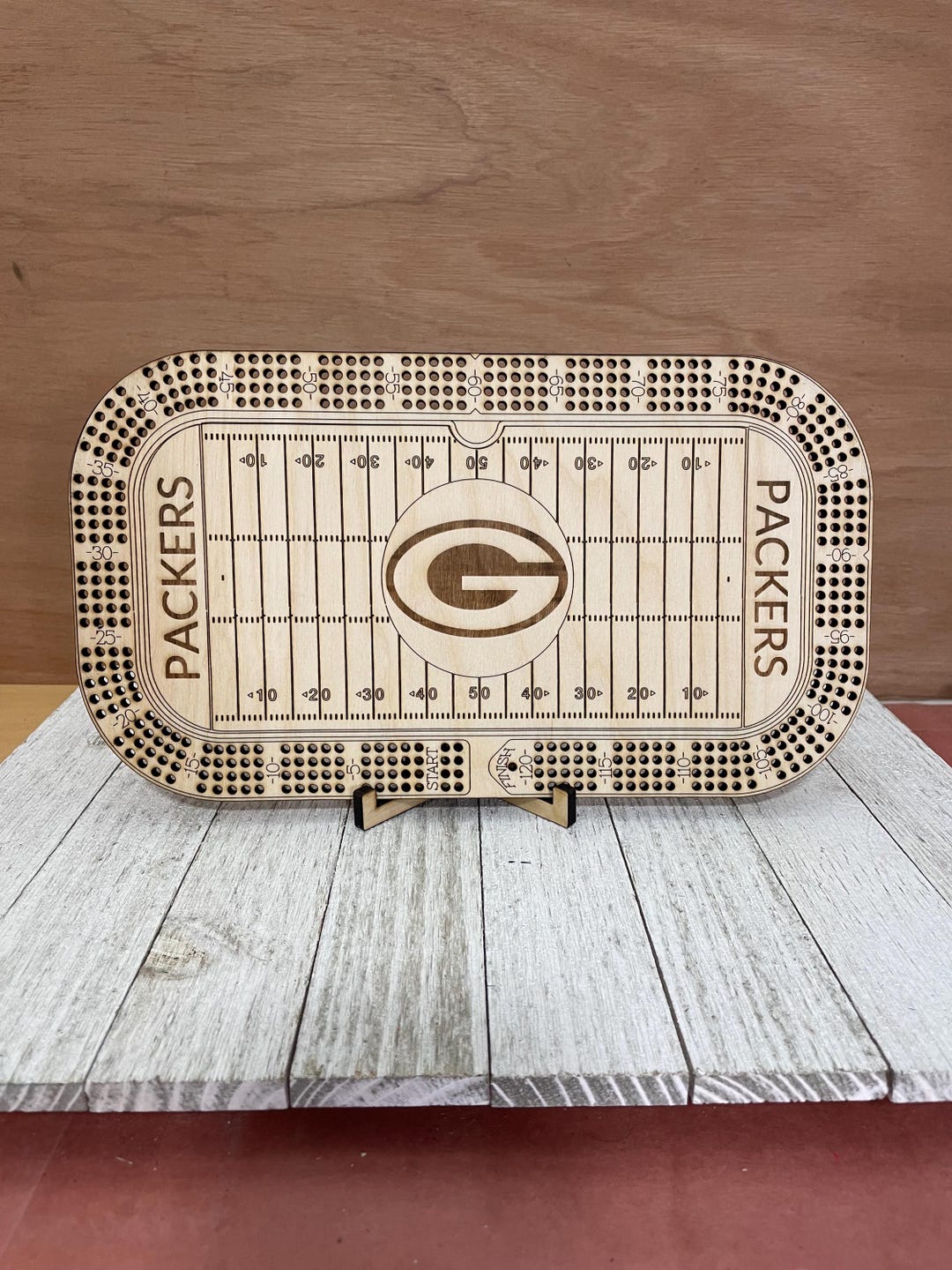 Green Bay Packers Cribbage Board, Unique Game Set, Sports Fan Gift ...