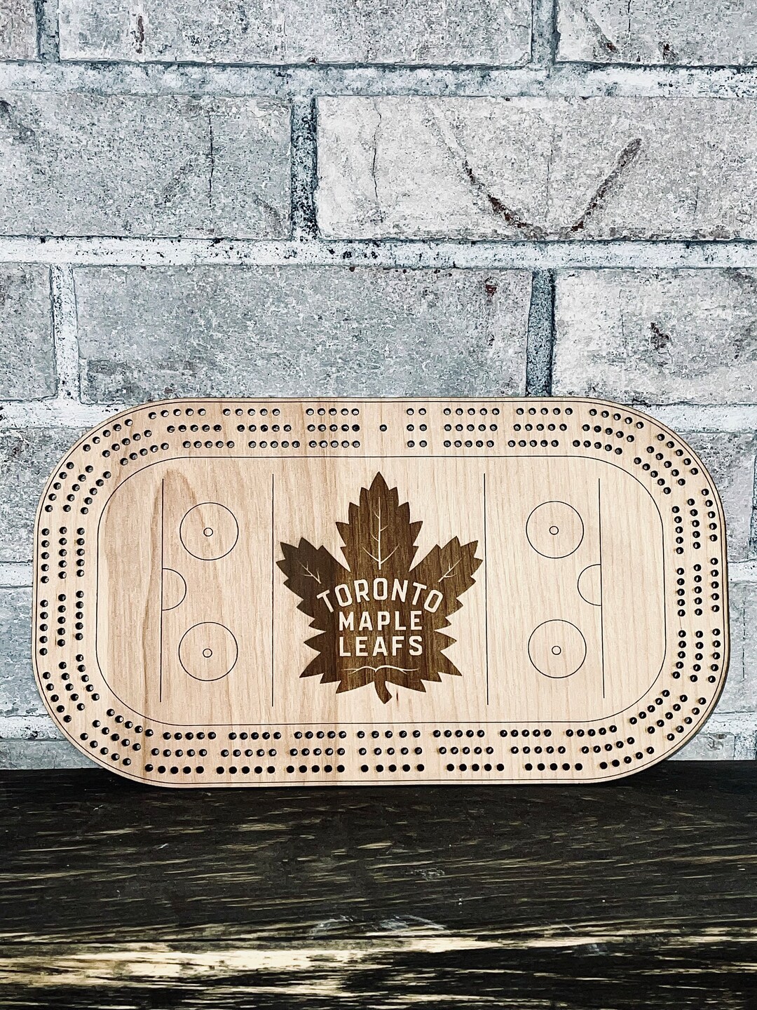 Toronto Maple Leafs Cribbage Board, Unique Game Set, Sports Fan Gift ...
