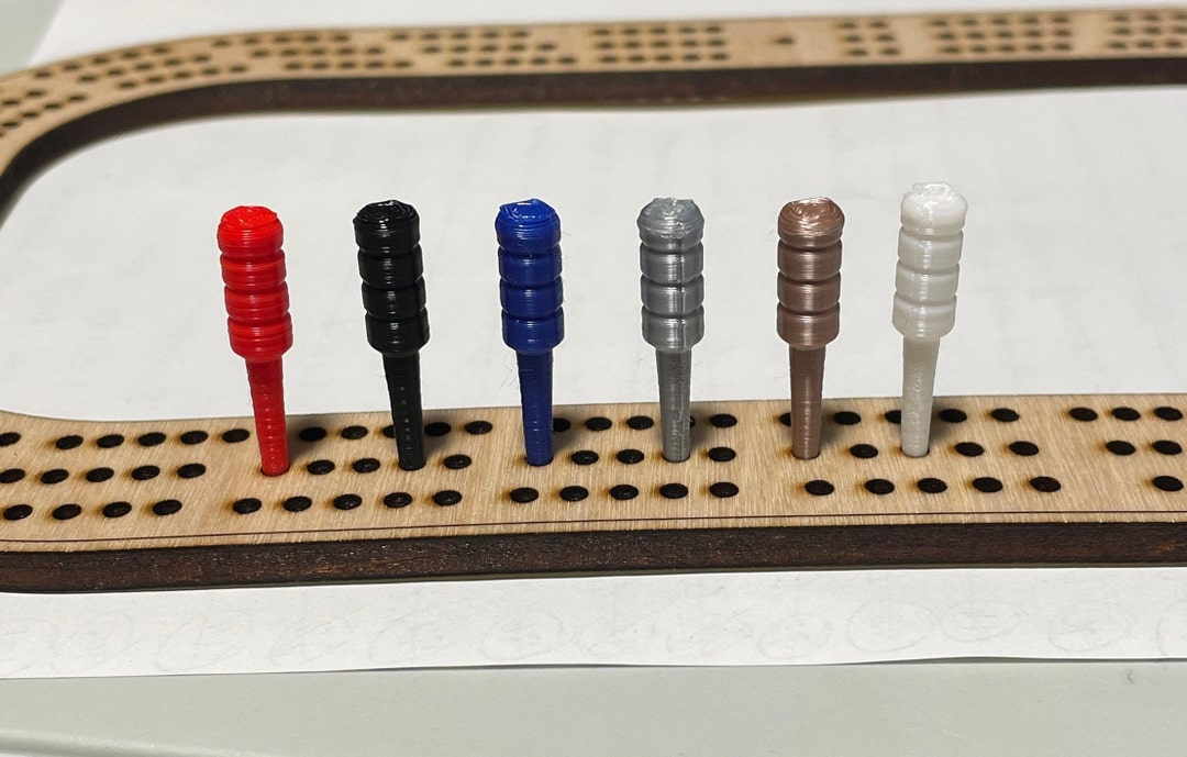 3D Printed Pegs qty 25 for Crib Board and Other Games, Cribbage Pegs - Etsy