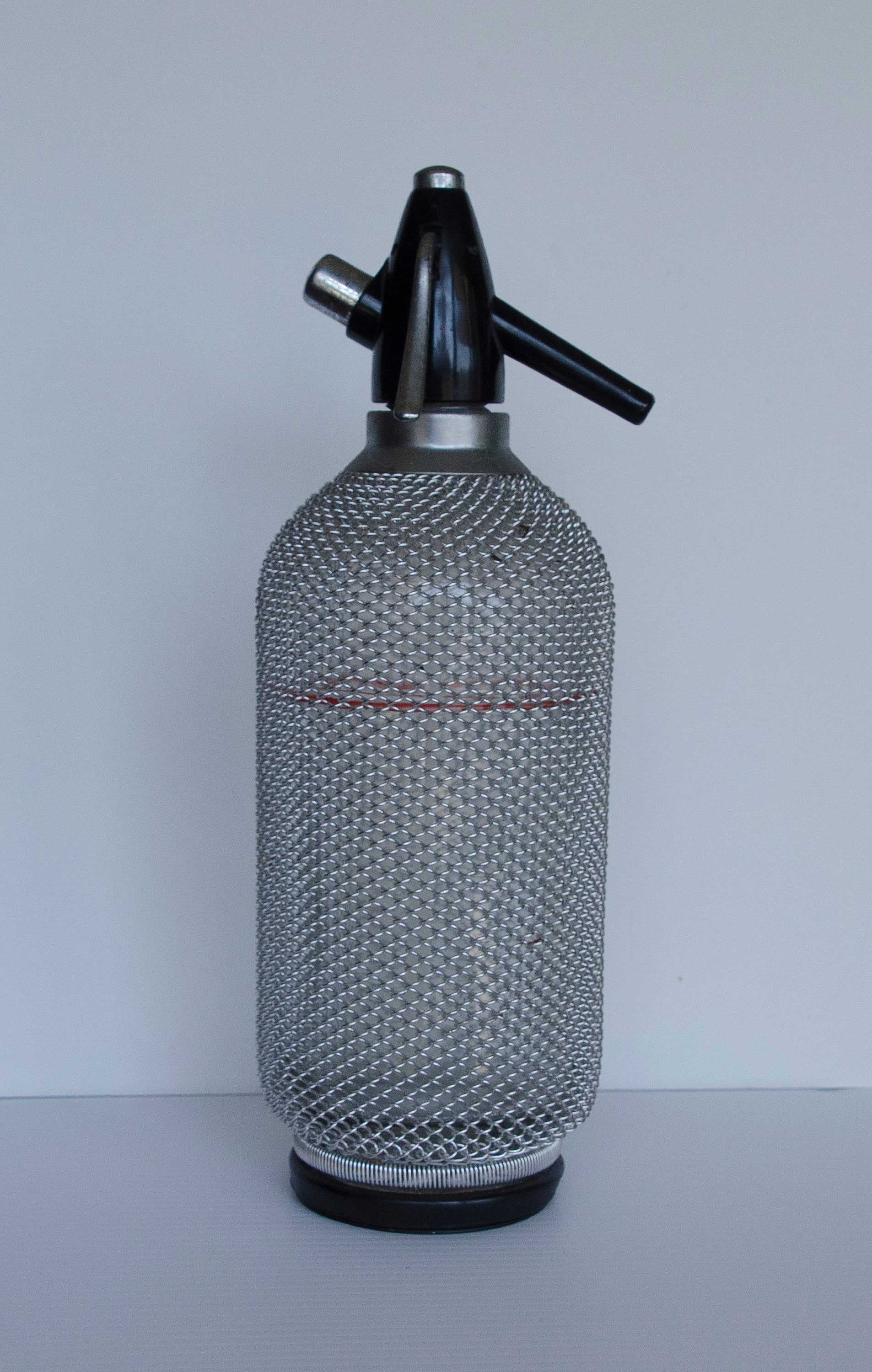 Vintage Seltzer Bottle Soda Siphon With Mesh Metal Jacket - Etsy