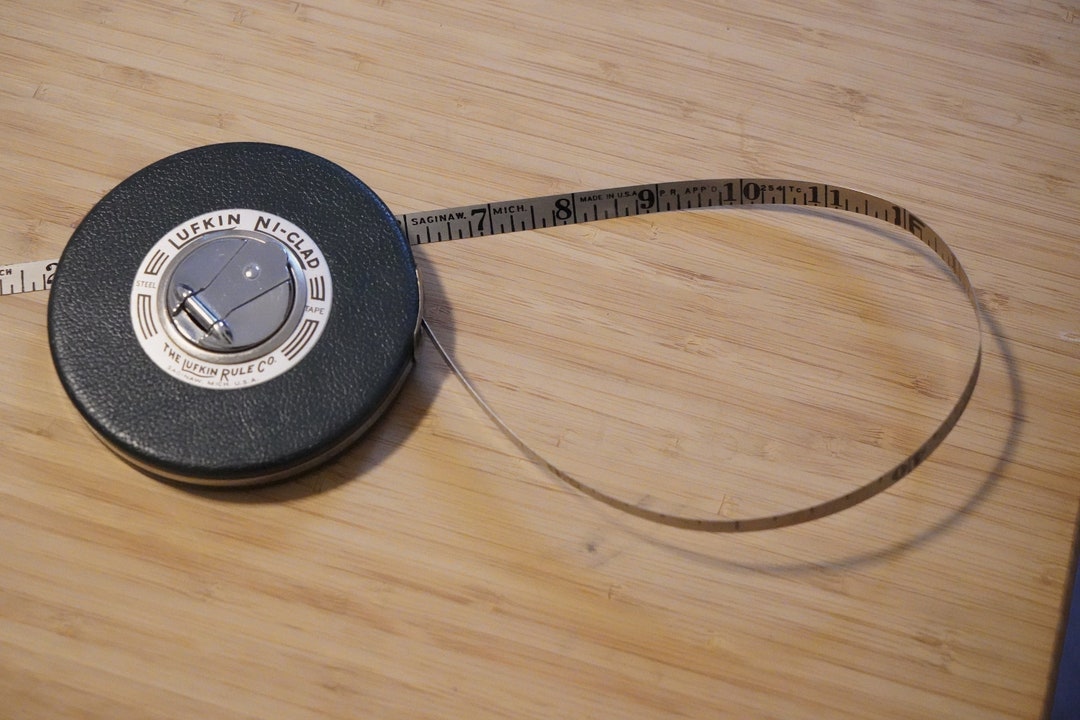 Vintage Metal Tape Measure by Lufkin / Ni-clad (nickel-clad), 66 Ft.(20 ...