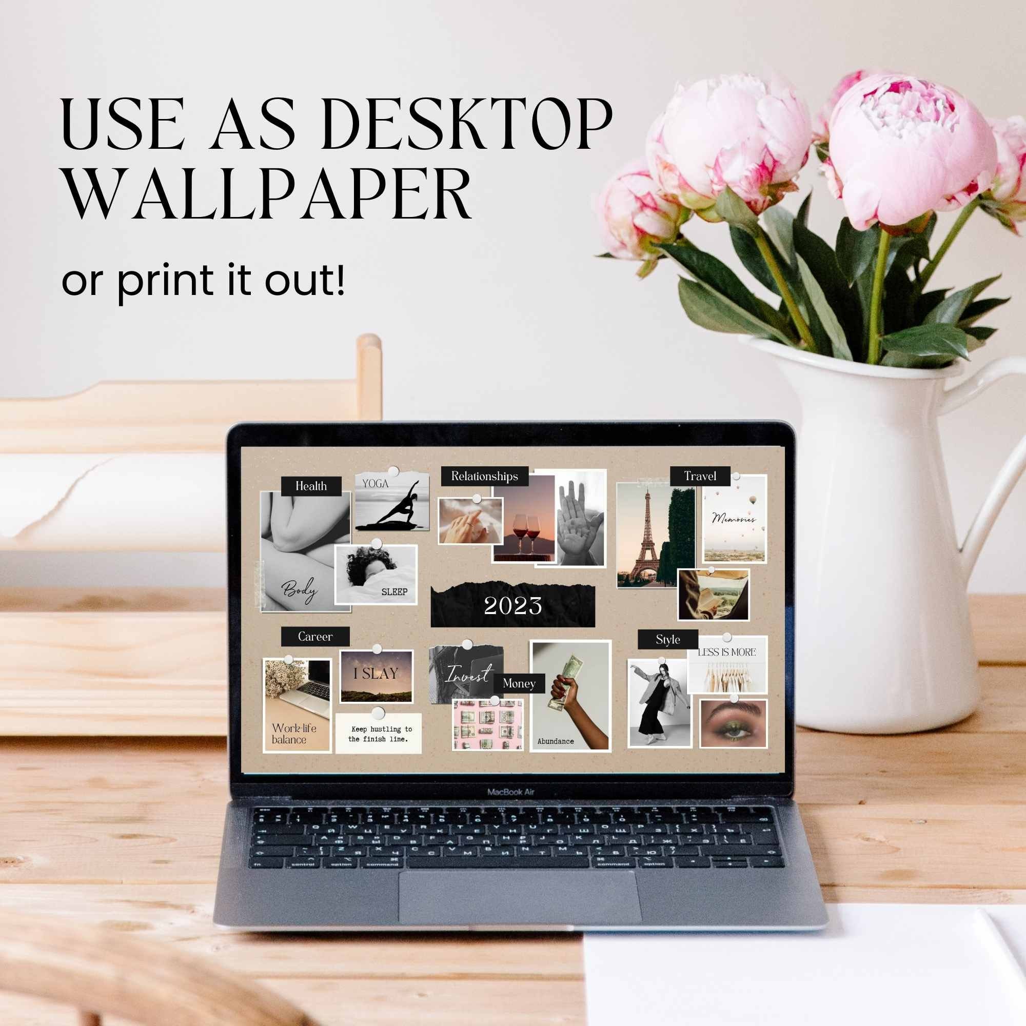 Digital Vision Board Kit: Canva Template With 200+ Graphics (digital ...