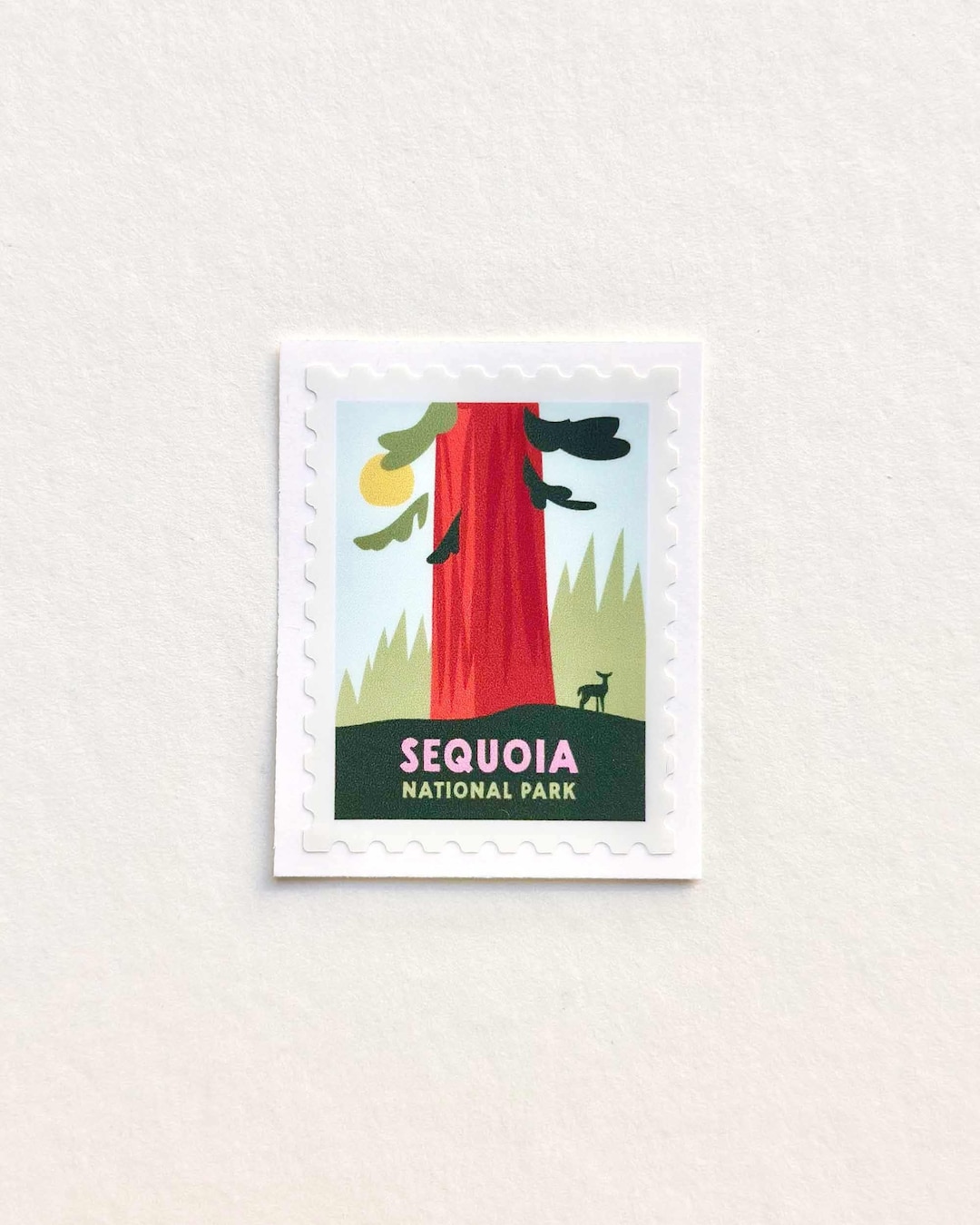 Sequoia Tree Sticker California Sequoia National Park Sticker Sequoia ...
