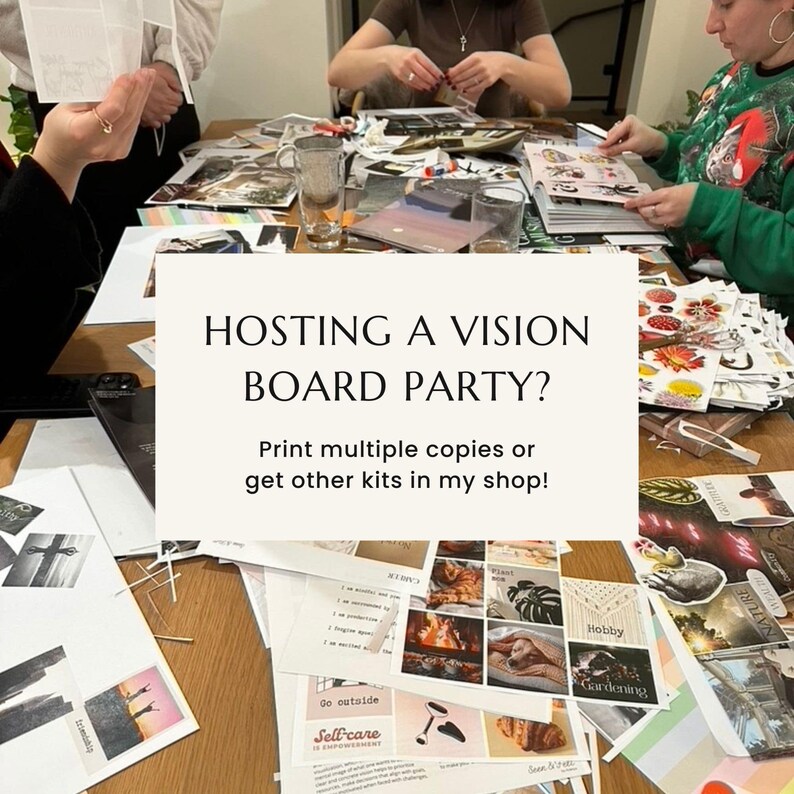 Love Vision Board Kit, Relationship Collage, Printable Affirmations ...