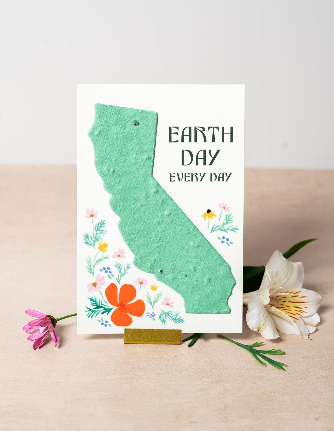Plantable Wildflower Seed Paper Card: Earth Day Corporate Gift - Etsy