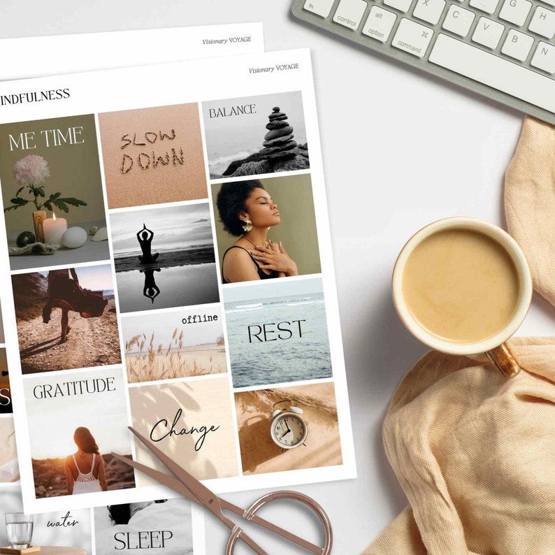 2026 Vision Board Collage Kit, Printable Mood Board & Scrapbook Images ...