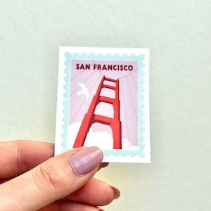 San Francisco Sticker Golden Gate Vinyl Sticker San Francisco Souvenir ...