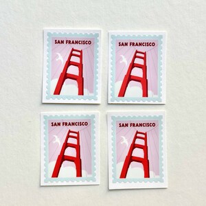 San Francisco Sticker Golden Gate Vinyl Sticker San Francisco Souvenir ...