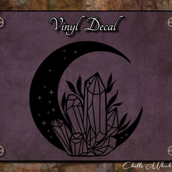 Crescent Moon Decal - Etsy