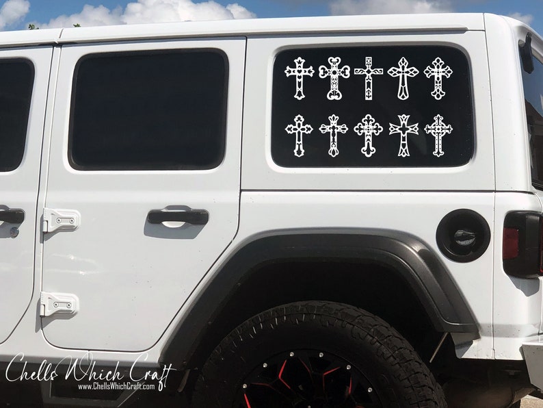 Cross Decal Religious Sticker Choose Your Cross Christian - Etsy