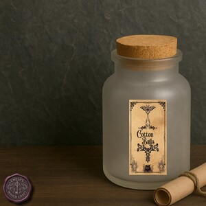 Custom Apothecary Labels, Gothic Jar Stickers for Herbs, Spices, Spell ...