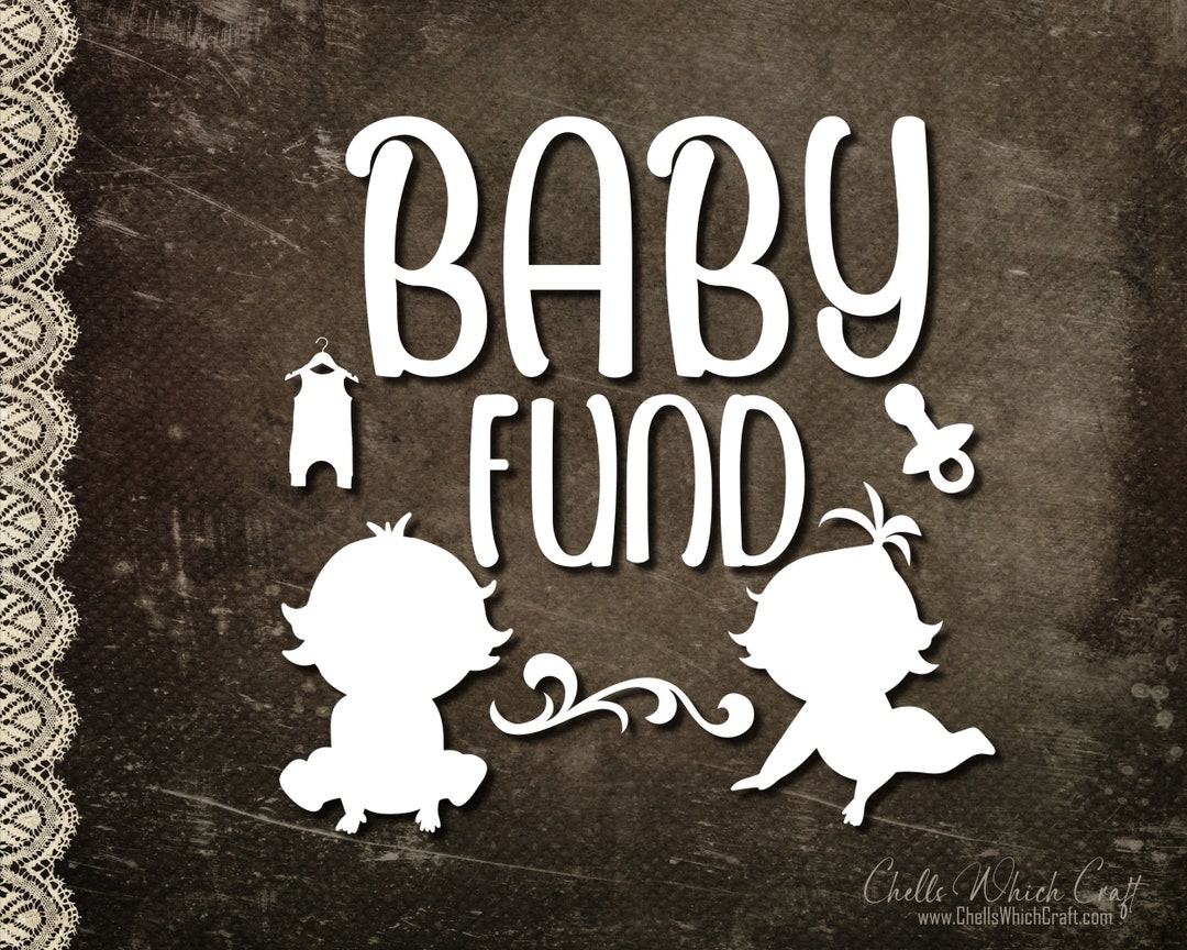 Baby Fund Decal, Baby Shower Gift, Newborn Savings, Piggy Bank Decal ...