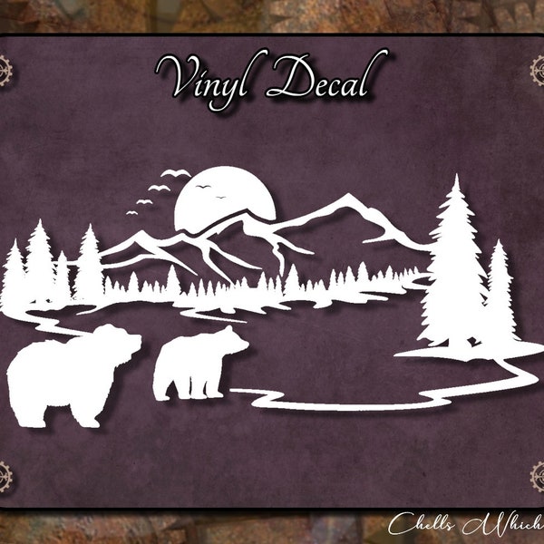 Bear Camper Sticker - Etsy