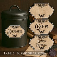 Vintage Gothic Bottle Labels Procreate Stamps, Antique Spooky Potion ...