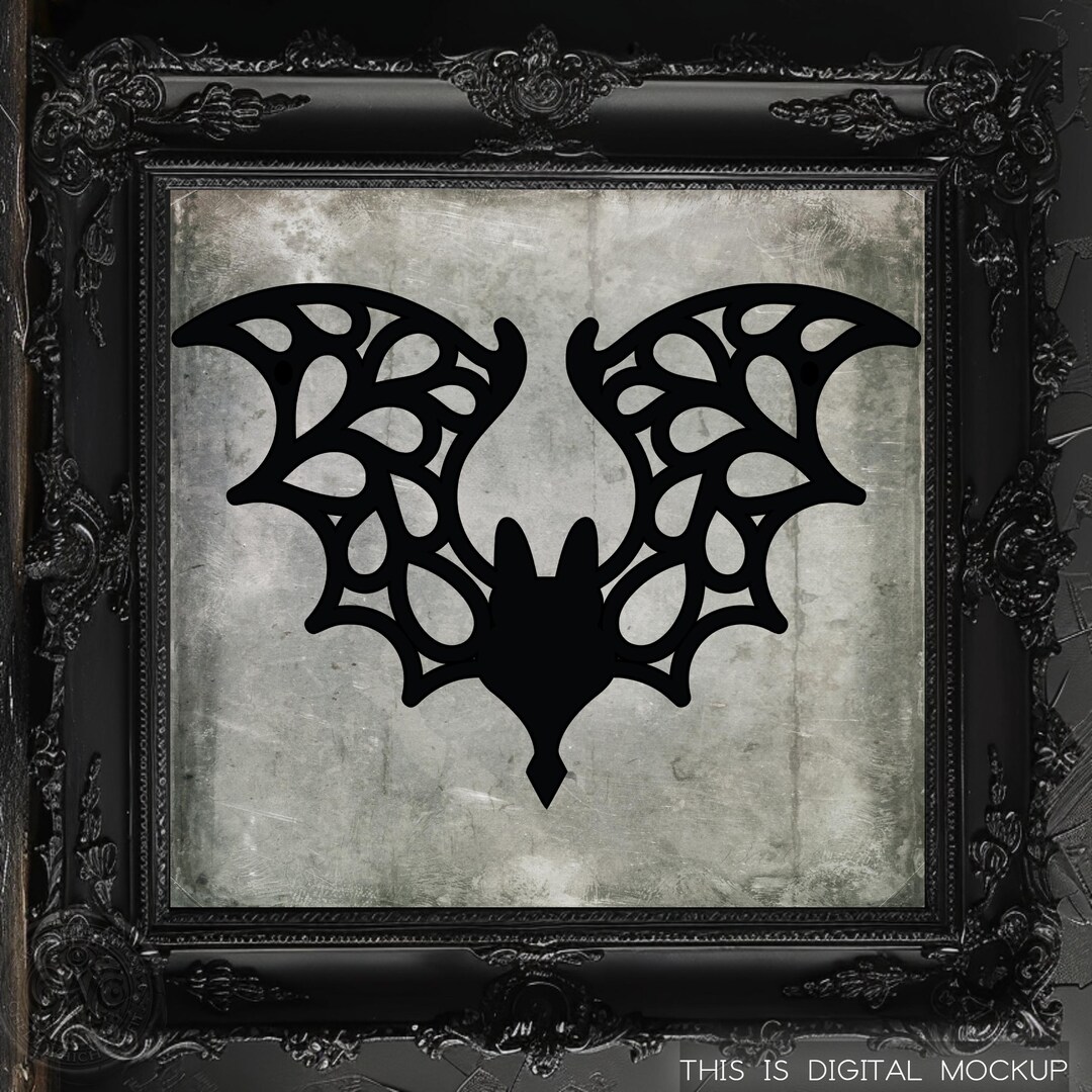Lacy Bat Vinyl Decal, Spooky Cute Halloween Gothic Bat Sticker With ...